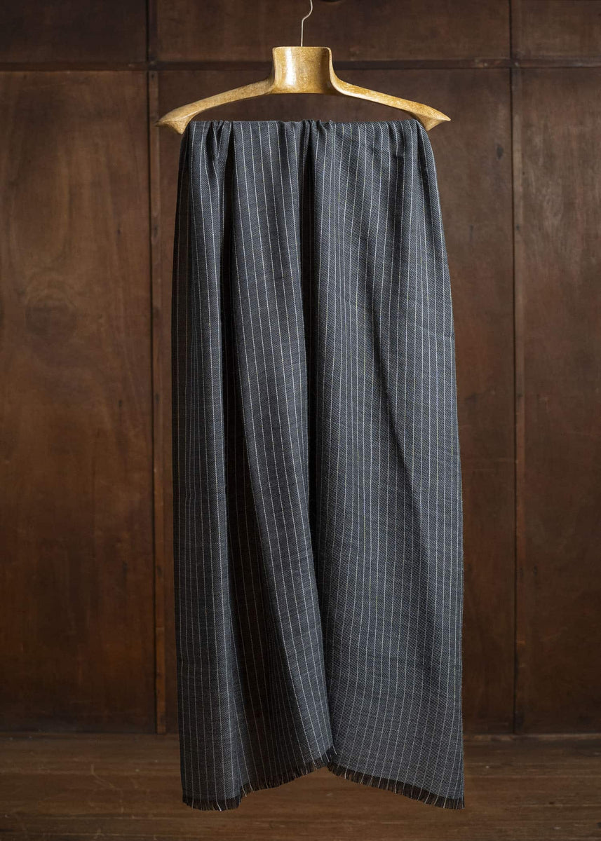 YOKO SAKAMOTO Silk × Wool Long Scarf YS-SCARF-LONG-SW CHACOAL GRAY ...