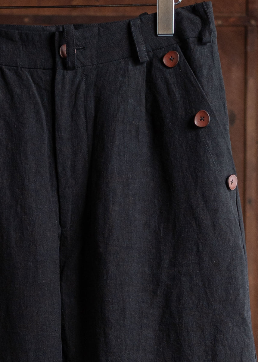 Peng Tai PTS24M07-1 HEM-ADJUSTABLE TROUSERS BLACK INK – VISION OF FASHION