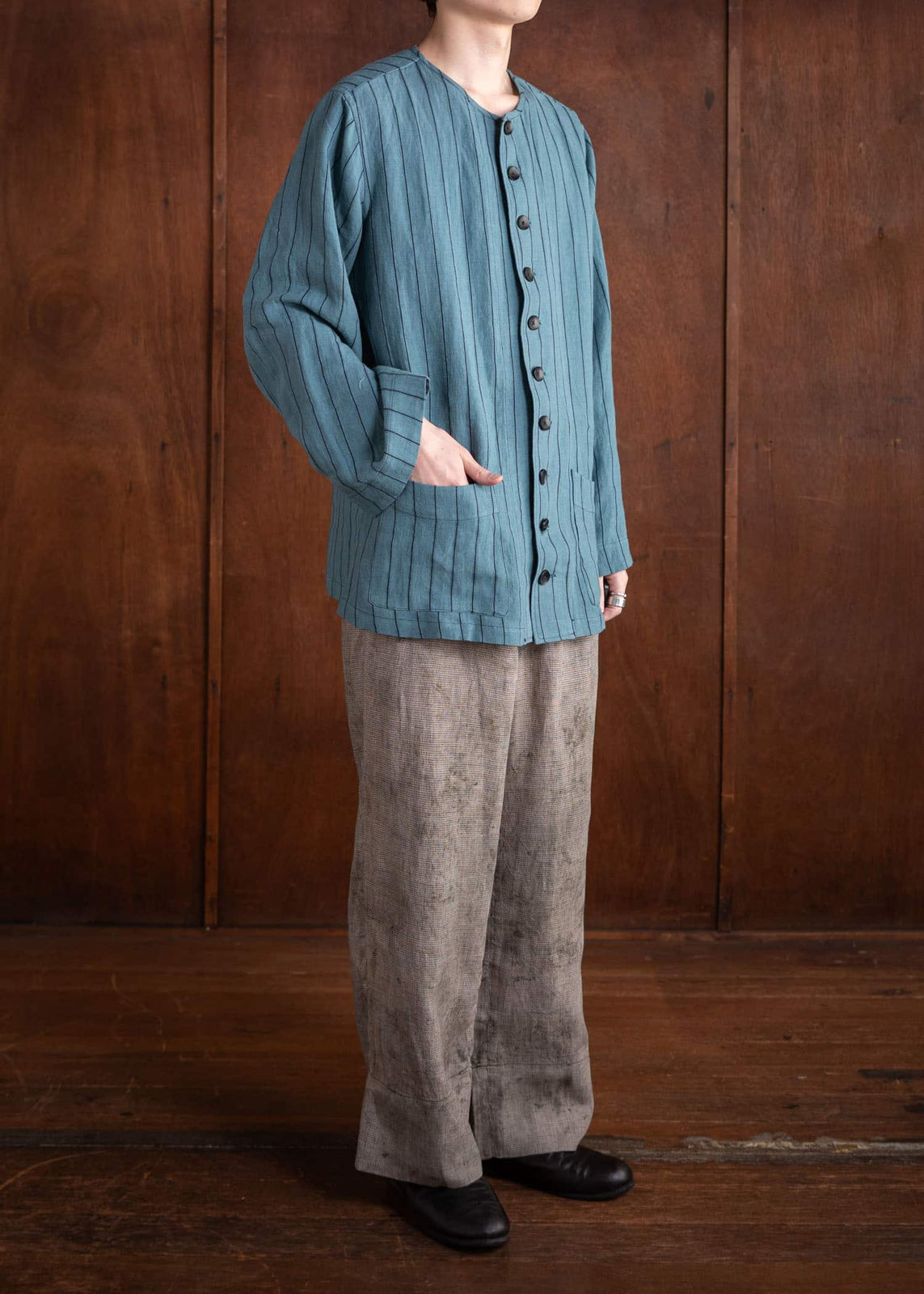 Peng Tai PTS24M09-1 HAND DYED SL TROUSERS WORMWOOD – VISION OF FASHION