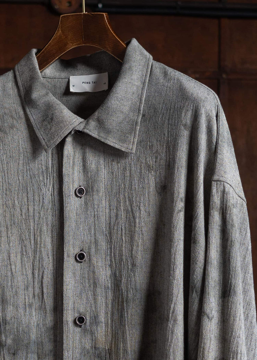 Peng Tai PTS24M02-1 HAND DYED LS SHIRT WORMWOOD DYED – VISION OF FASHION