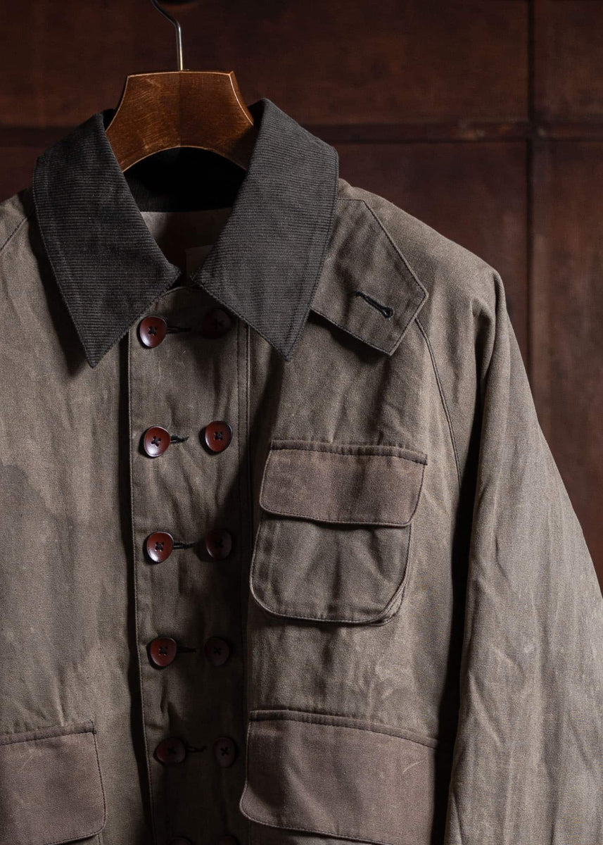 Peng Tai Waxed Wind Biker Army Green PTW24M06-1 – VISION OF FASHION