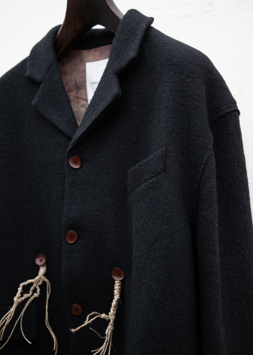 Peng Tai BOILED WOOL BLAZER – VISION OF FASHION