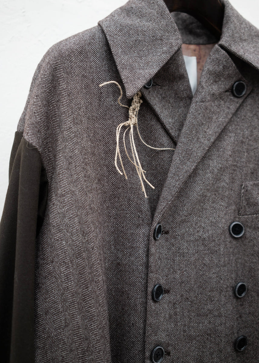 Peng Tai DB CONTRAST COAT – VISION OF FASHION