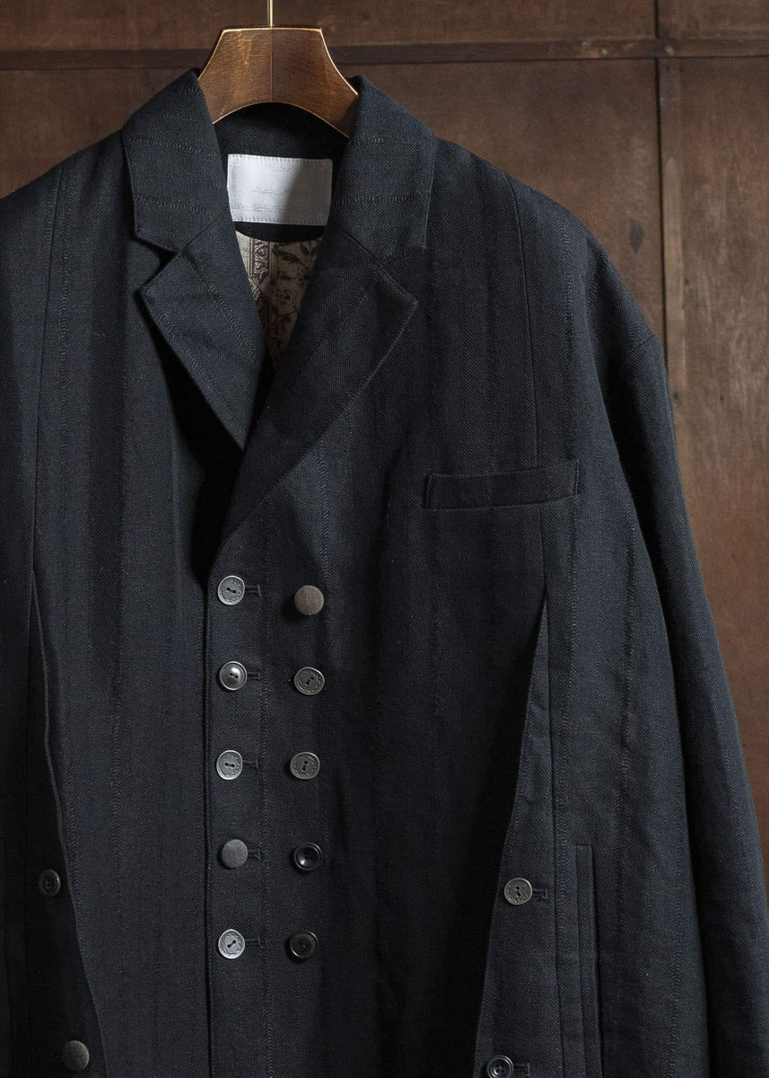 Professor.E E LONG COAT BLACK 25FW-PE-FM-27 – VISION OF FASHION